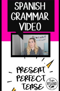 The Present Perfect Tense- Flipped Grammar Video for Spanish Class ...
