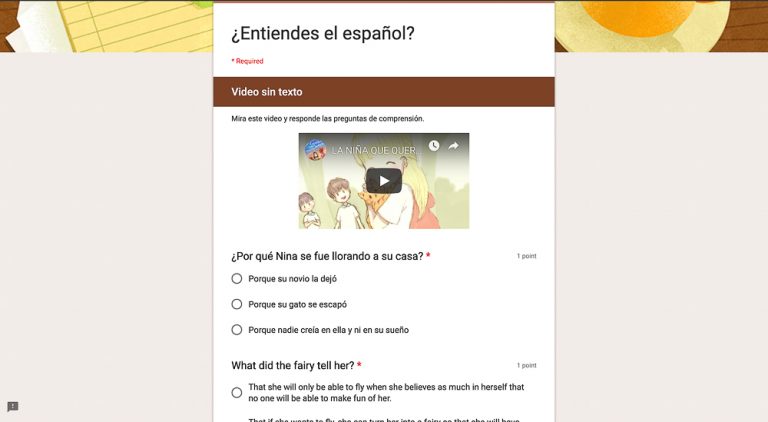 Digital Comprehension Assessment for Proper Placement of Spanish ...
