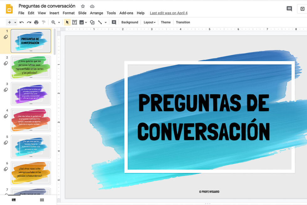 Heritage Speaker Class Curriculum: Year Three - Profe Nygaard