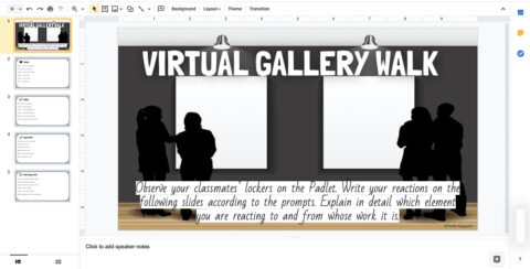 How to do a Virtual Gallery Walk using Padlet - Profe Nygaard