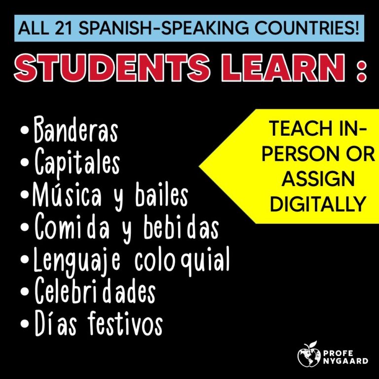 Heritage Speakers Class Curriculum: Year One - Profe Nygaard