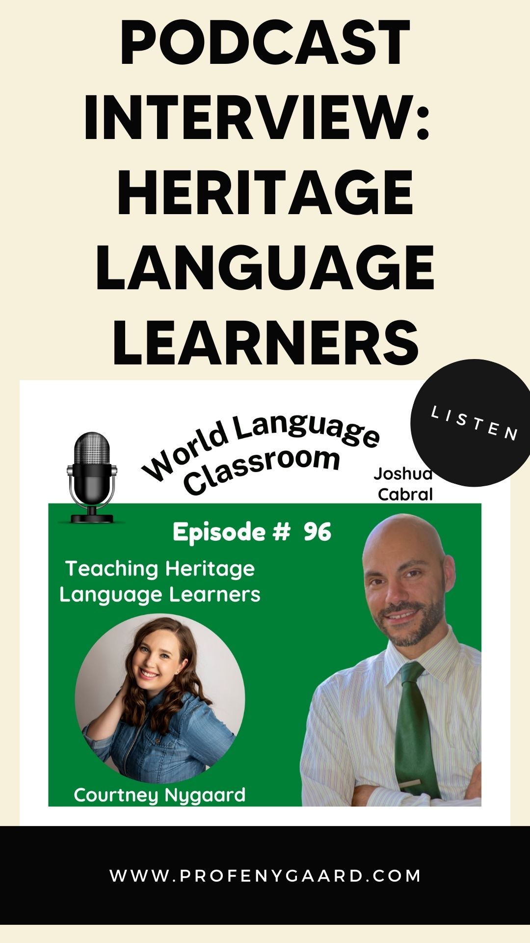 Podcast interview: Heritage Language Learners - Profe Nygaard