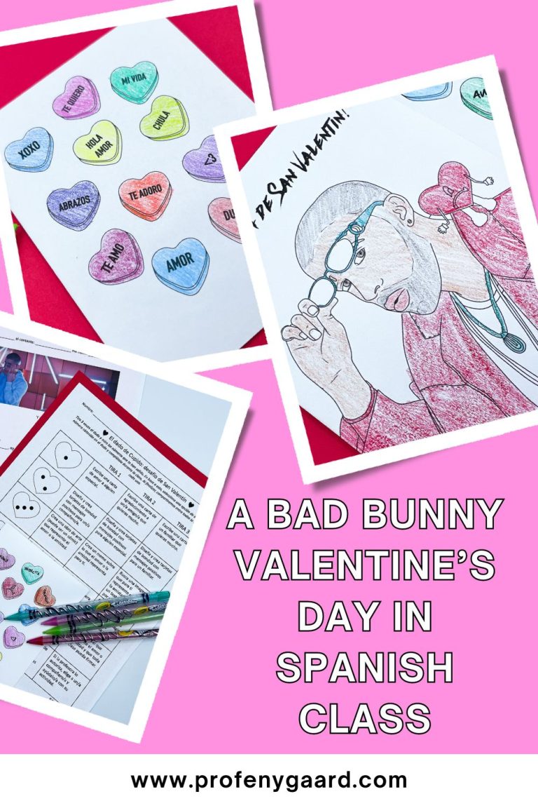 A Bad Bunny Valentine's Day Lesson Plan for Spanish Class - Profe Nygaard